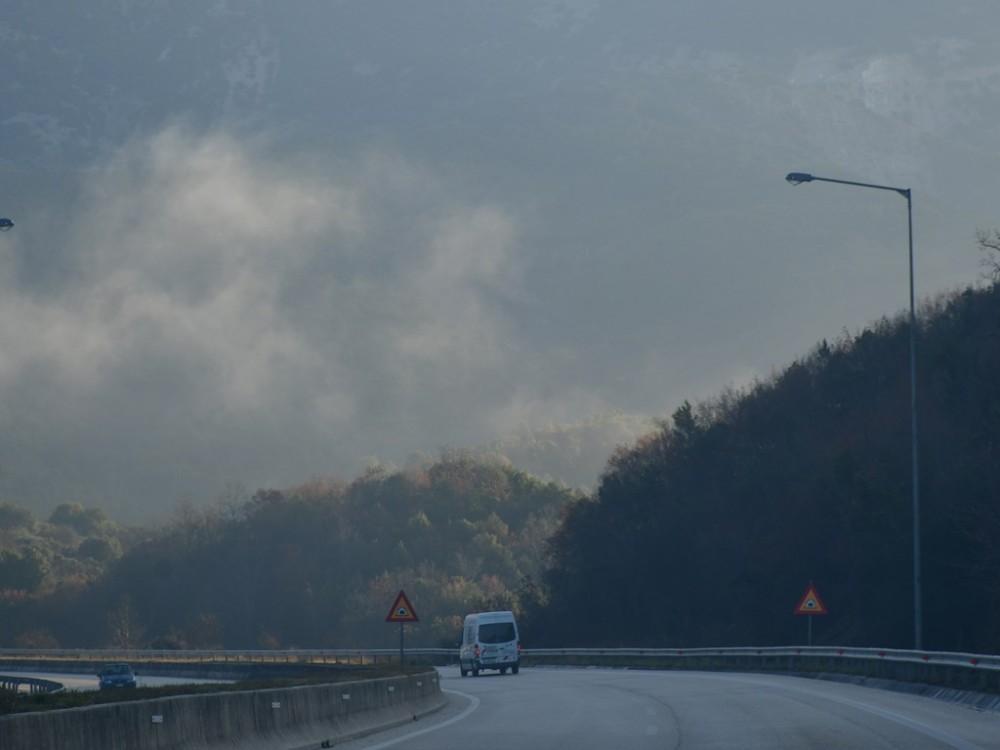 Αναβλήθηκαν εργασίες σε τμήμα της Εγνατίας Οδού, λόγω καιρικών συνθηκών